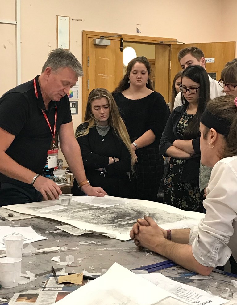 Northampton School for Boys - Y13 Ian Murphy Art Workshop 2018